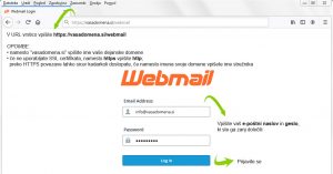 Kaj je Webmail in kako dostopam do njega? • NEOSERV.si